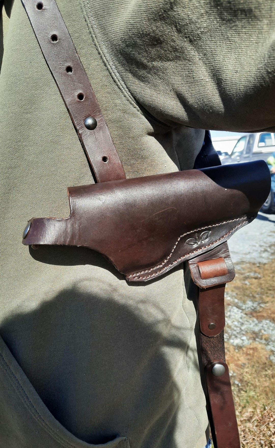 Shoulder Holster, Leather Shoulder Holsters, No Pattern, Handmade ...