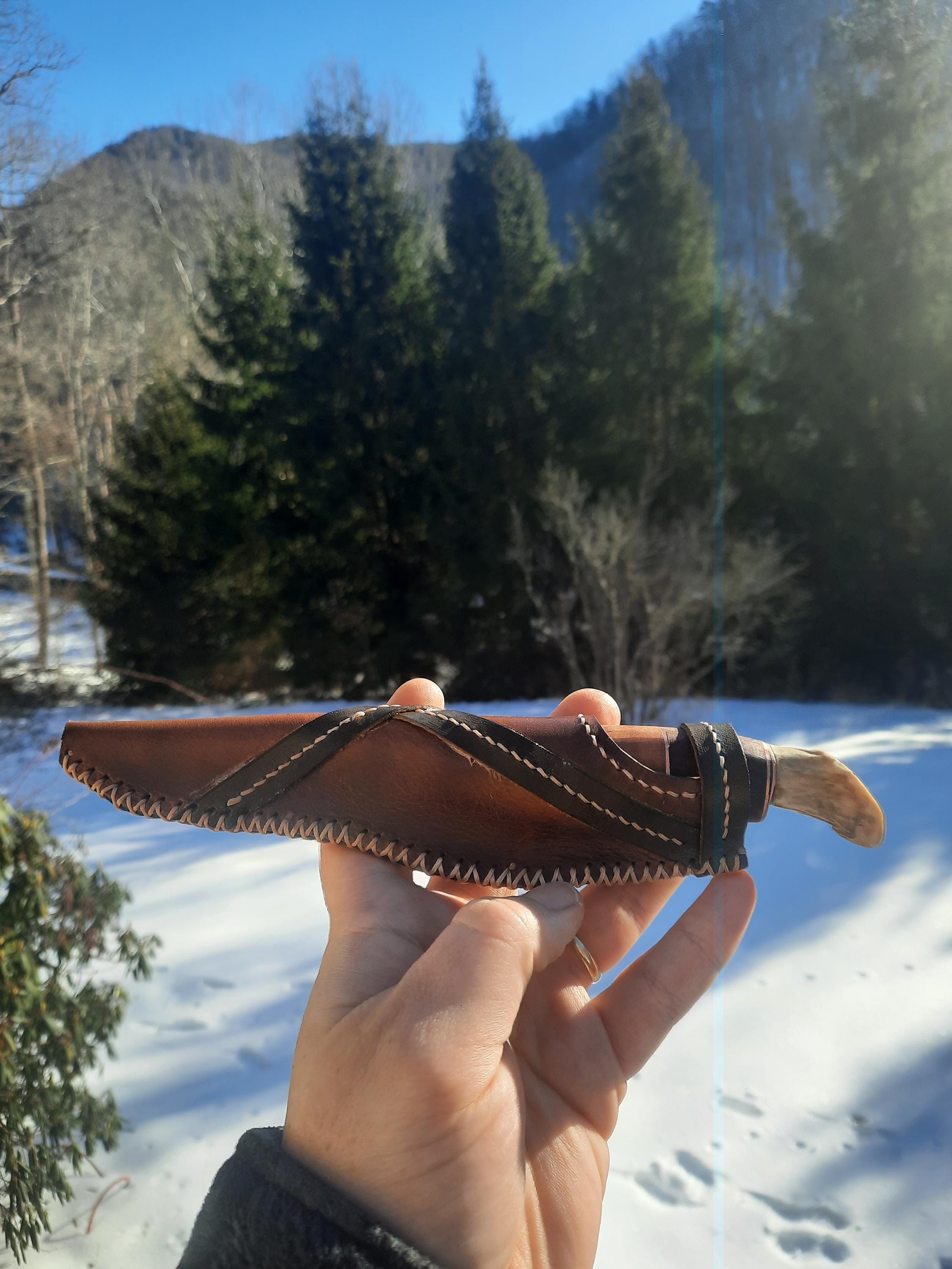 Fillet Knife Sheath, Custom Leather Knife Sheath, Personalized Fixed ...