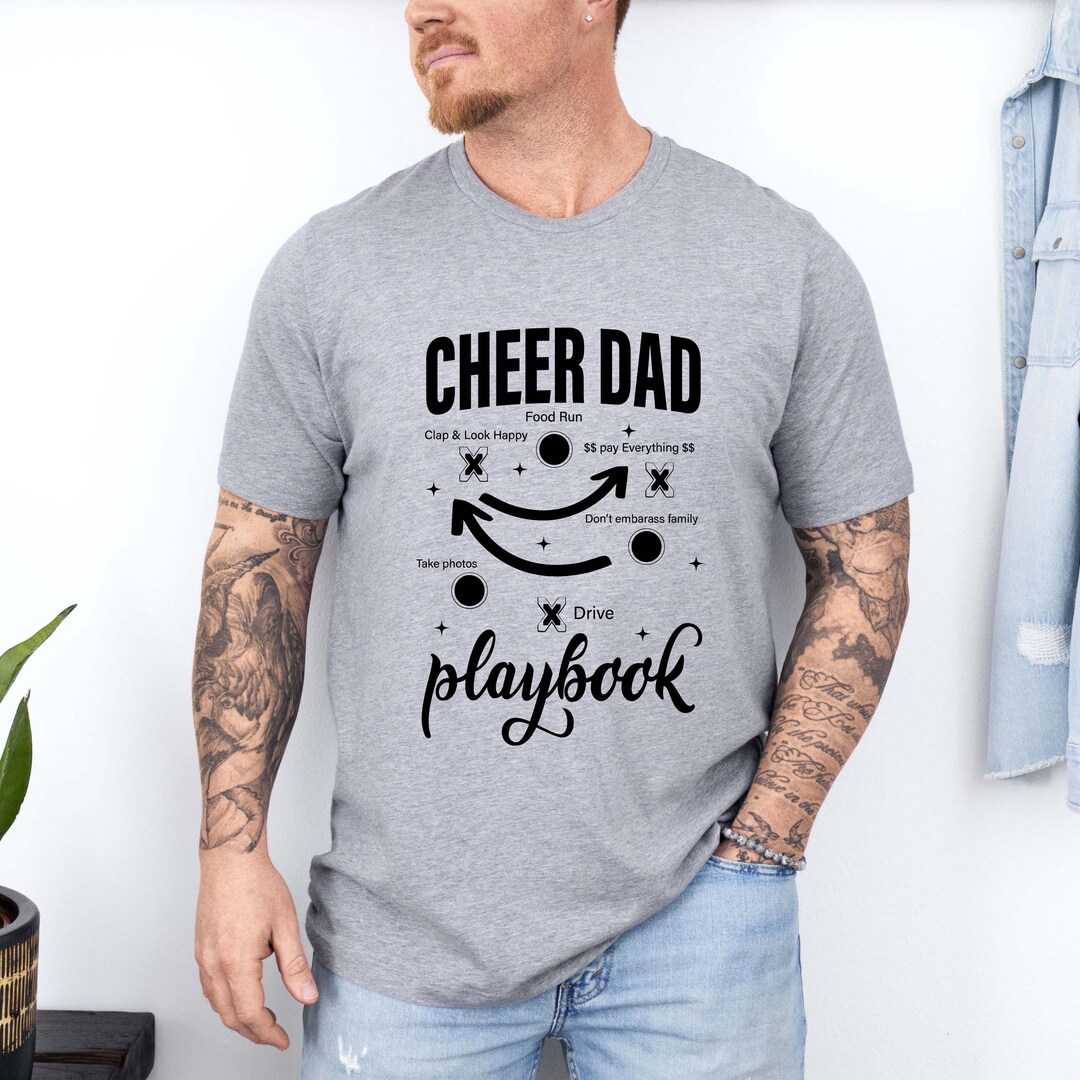 Funny Cheer Dad Shirt, Cheer Dad Tee, Dad Life Shirt, Cheerleader Dad ...