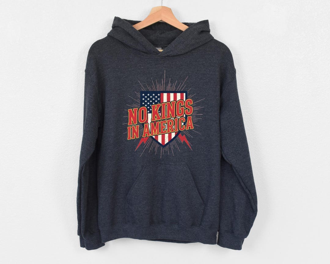No Kings in America Sweatshirt, Anti-trump Sweatshirt, Protest Hoodie ...