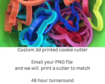 Custom STL Files for 3D Printer, Custom Cookie Cutter Impression ...