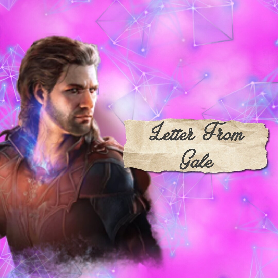 Letter From the Wizard of Waterdeep, Gale Dekarios - Etsy