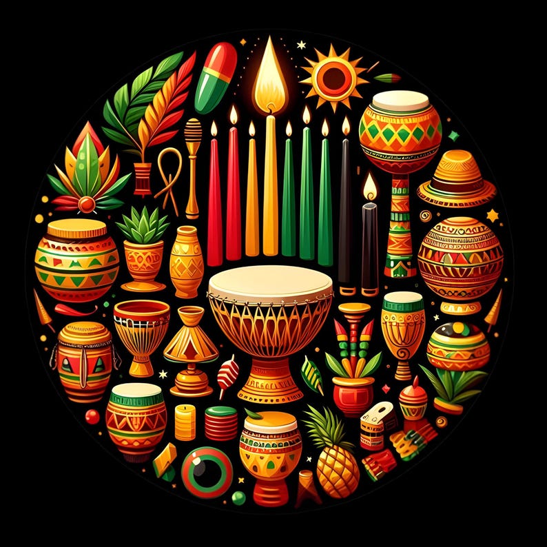 Kwanzaa PNG, African Kwanzaa Digital Download, Holiday Clipart ...