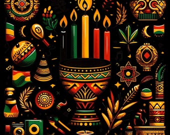 Kwanzaa PNG, African Kwanzaa Digital Download, Holiday Clipart ...
