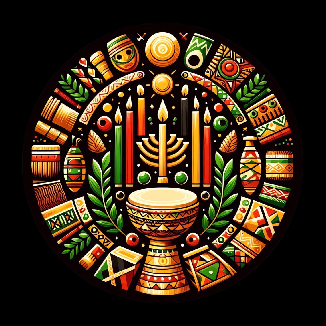 Kwanzaa PNG, African Kwanzaa Digital Download, Holiday Clipart ...