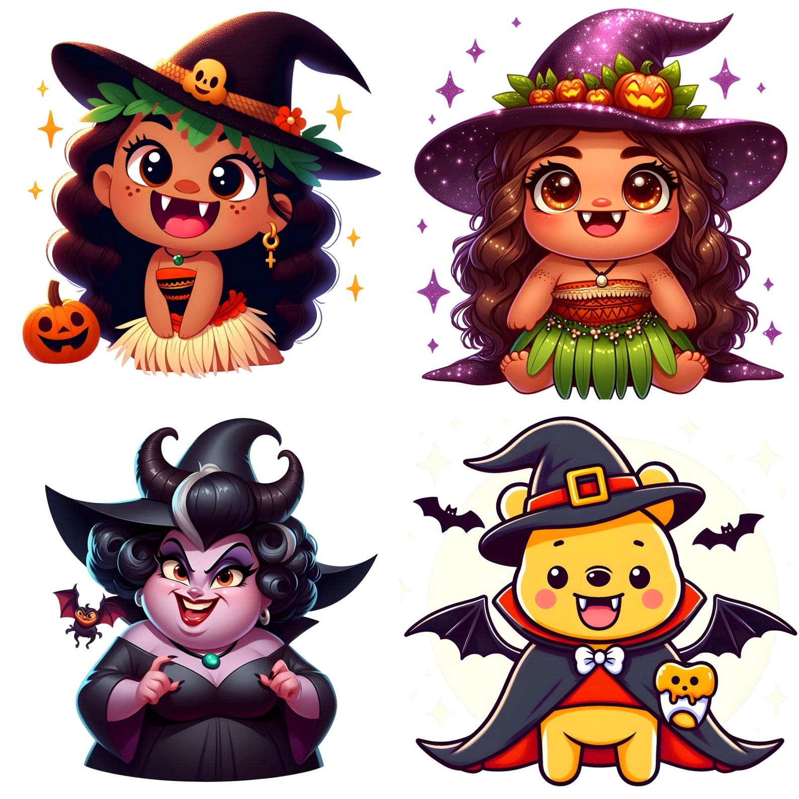 Cute Halloween Characters PNG, Cute Halloween Png Bundle, Spooky Season ...