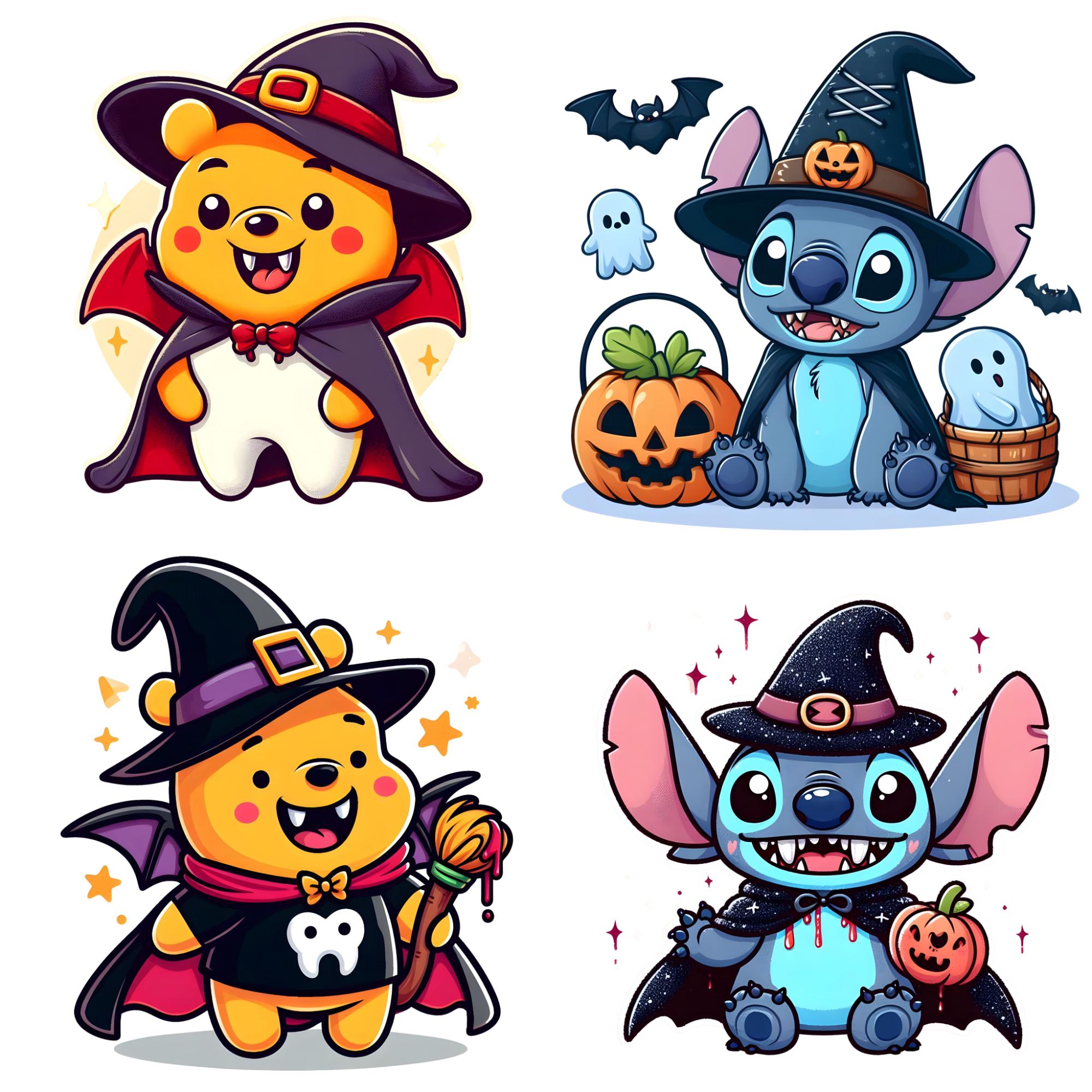 Cute Halloween Characters PNG, Cute Halloween Png Bundle, Spooky Season ...