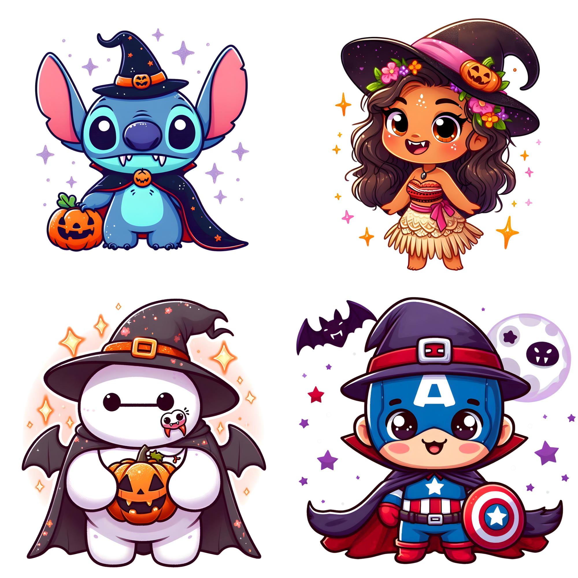 Cute Halloween Characters PNG, Cute Halloween Png Bundle, Spooky Season ...