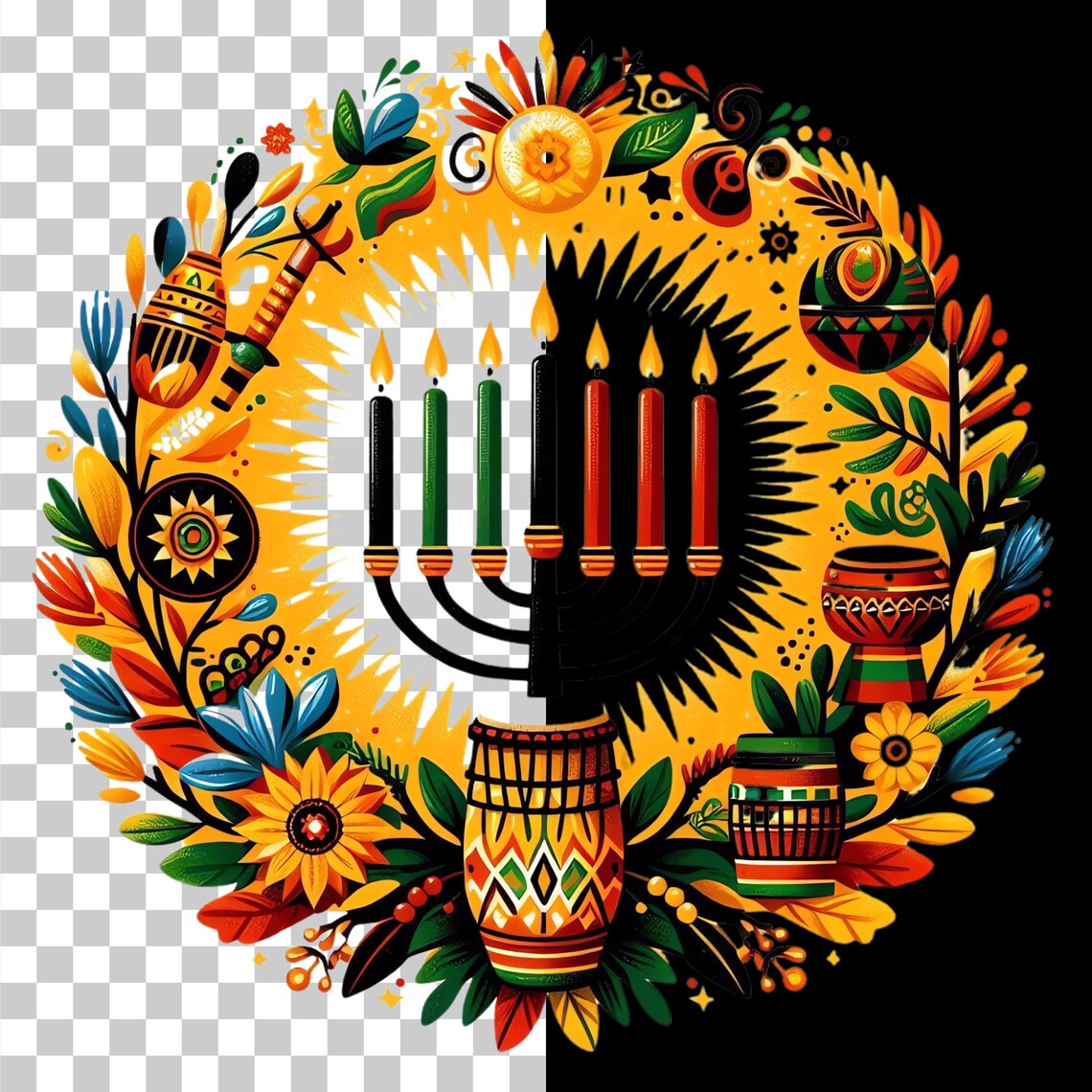 Kwanzaa PNG, African Kwanzaa Digital Download, Holiday Clipart ...
