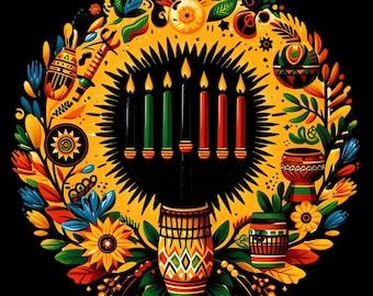 Kwanzaa PNG, African Kwanzaa Digital Download, Holiday Clipart ...