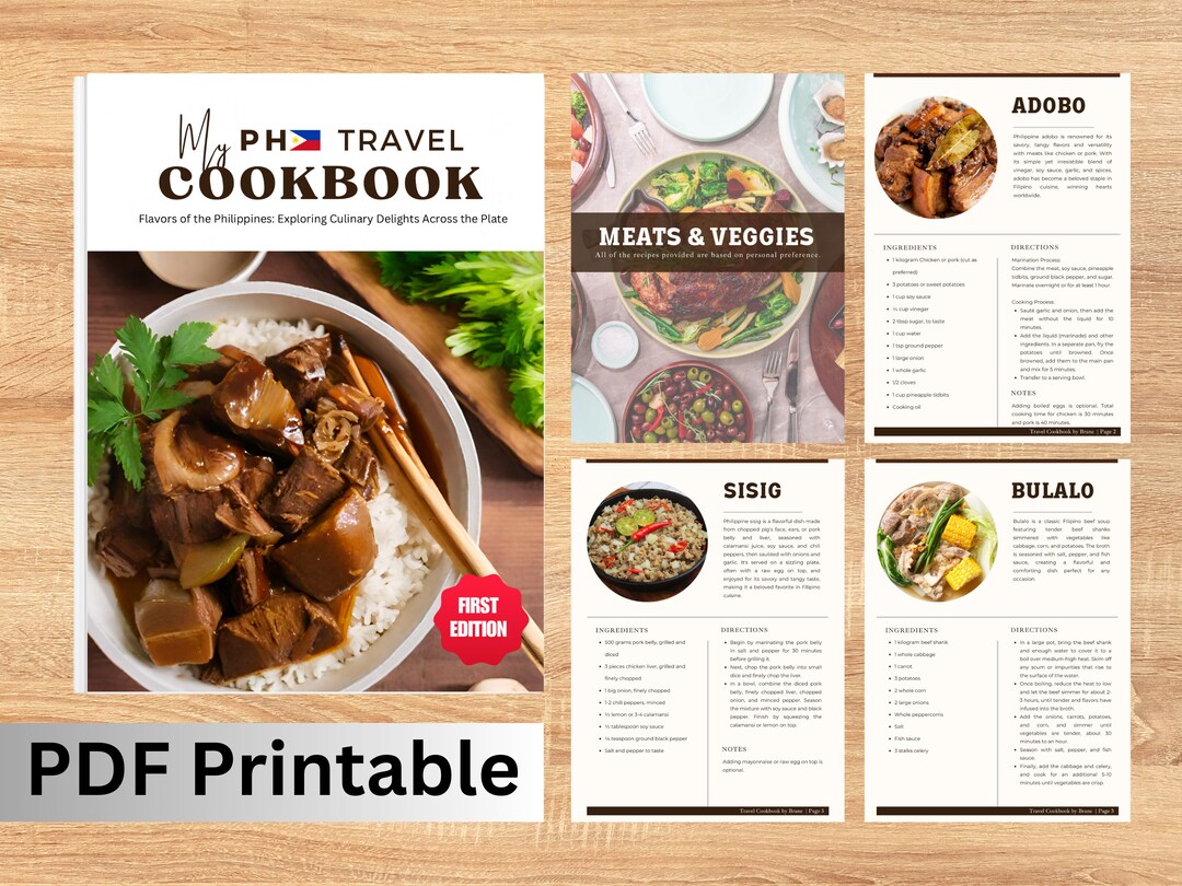 Authentic Philippine Cuisine With My PH Travel Cookbook Featuring ...