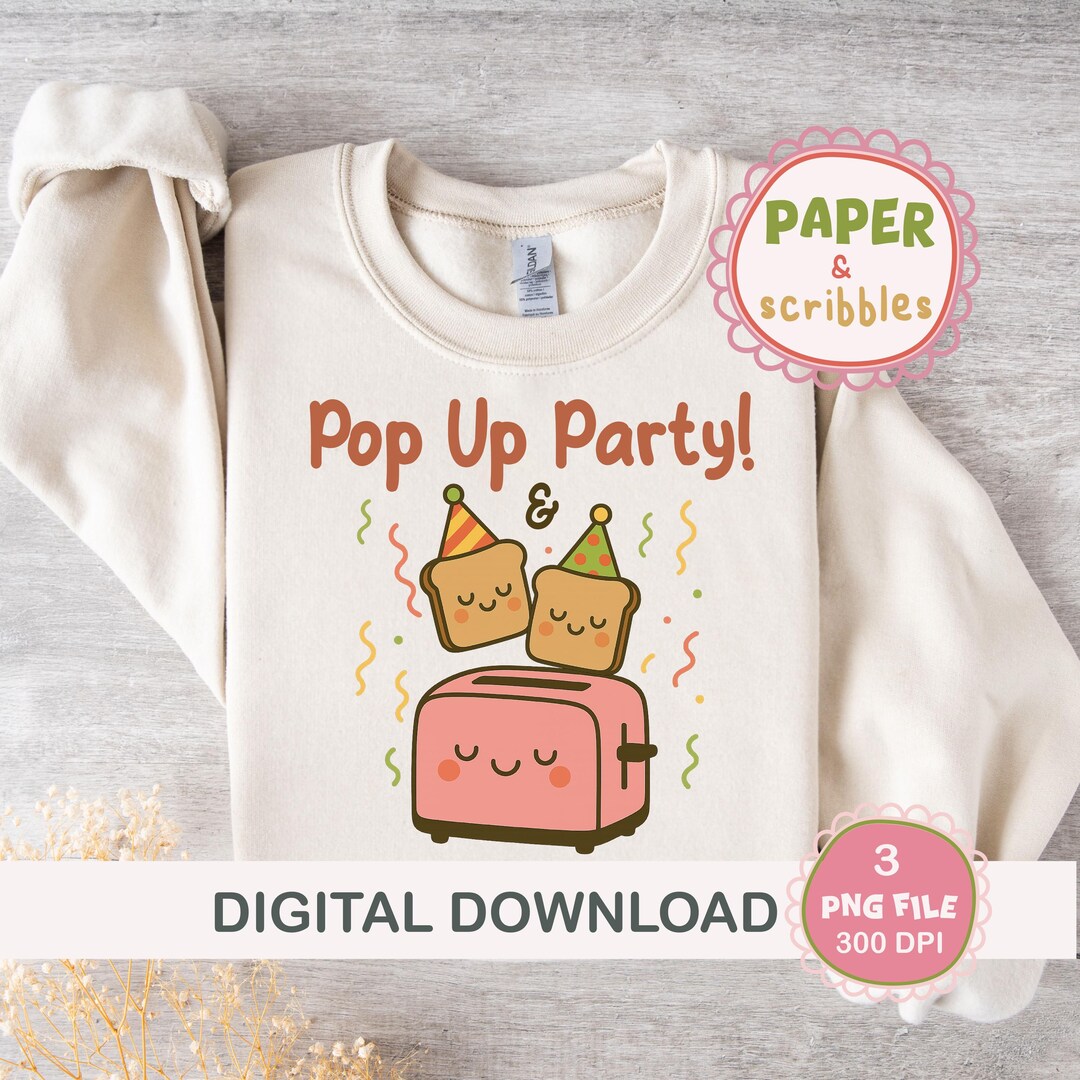 Birthday Toaster PNG, Cute Pink Toaster, Pop up Toast Party ...