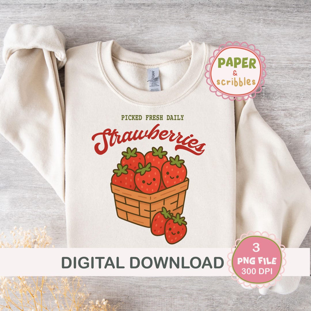 Cute Strawberry Punnet PNG, Kawaii Strawberries , Happy Fruit ...