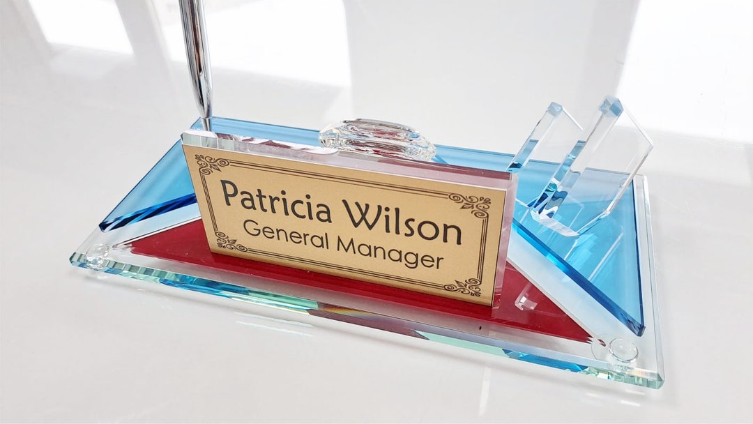Office Table Name Tag Tag Office Supplies Office Room Personal Personal Tag table Name Tag Red ...