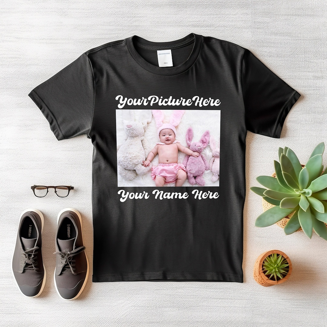 Custom Photo Tee Shirt, Personalized Family Picture T-shirt, Surprise ...