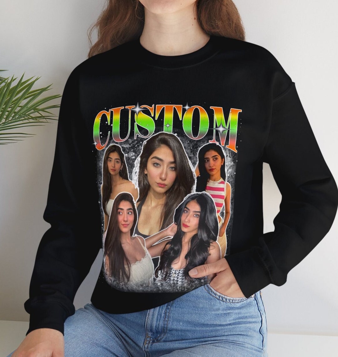 Custom Bootleg Rap Hoodie, Vintage 90's Sweatshirt, Personalized ...