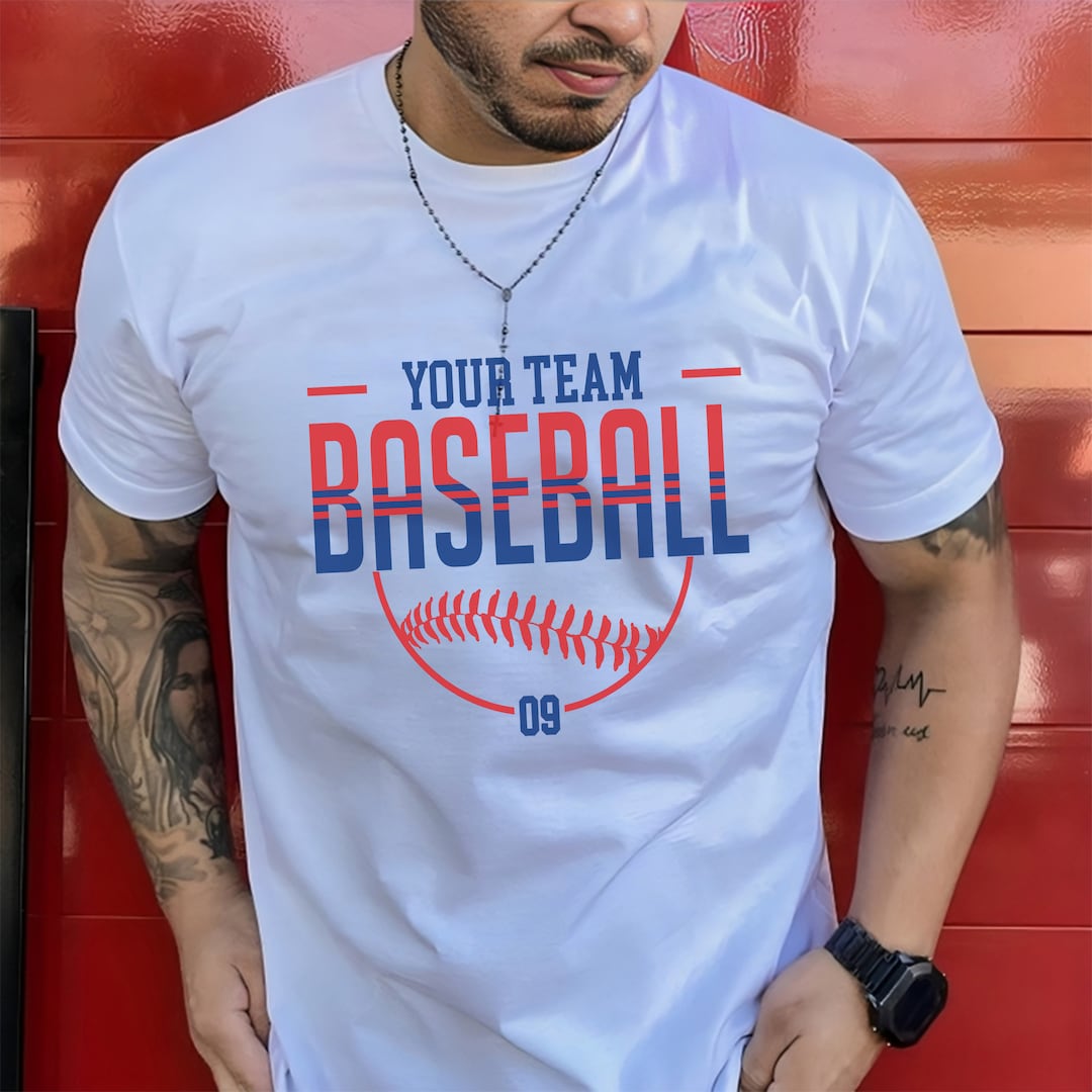 Baseball Teams Name Tee Shirt, Team Spirit Custom Game T-shirt ...