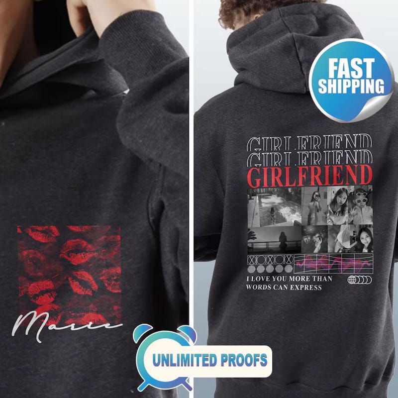 Boyfriend Kisses Hoodie - Etsy