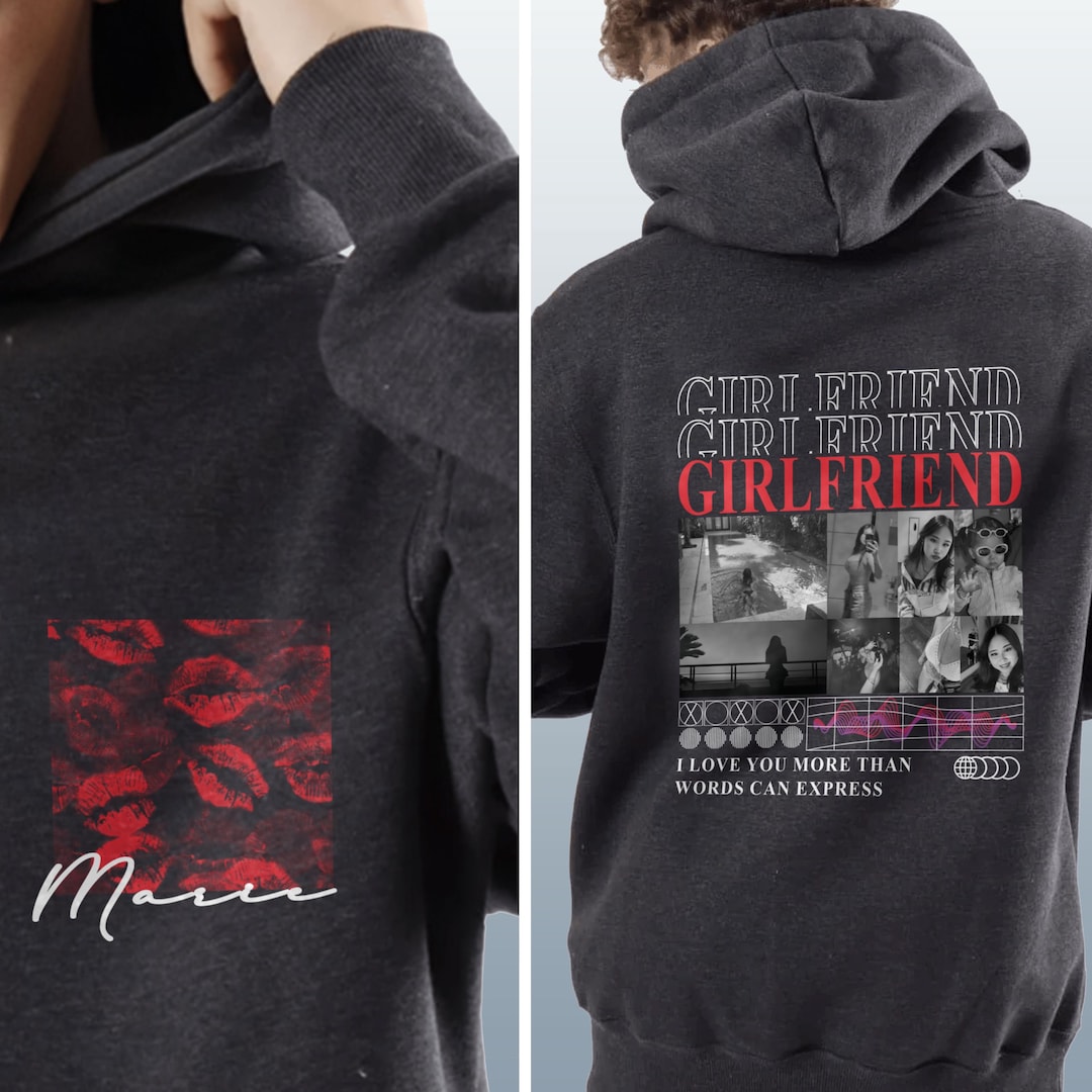 Custom Girlfriend Hoodie for Boyfriend Birthday, Personalized Photo ...