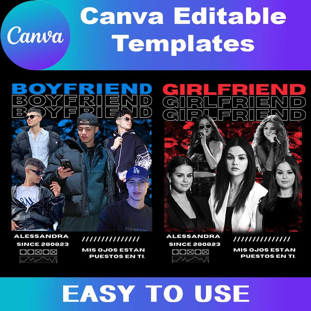 Canva Collage Editable Template, Custom Bootleg Rap Tee Photo Design ...