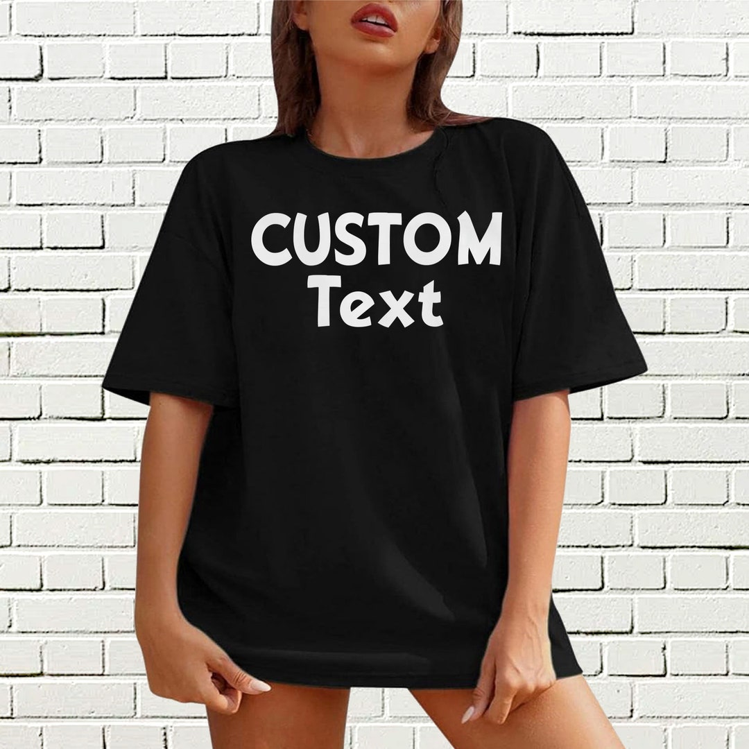 Design Your Custom Text Logo Shirt, Personalized Picture T-shirt ...