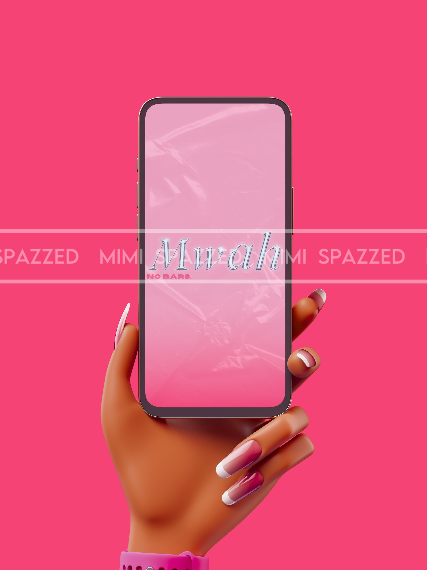 Pink Phone Wallpaper, Wallpapers for the Baddies. "pop of Pink" - Etsy
