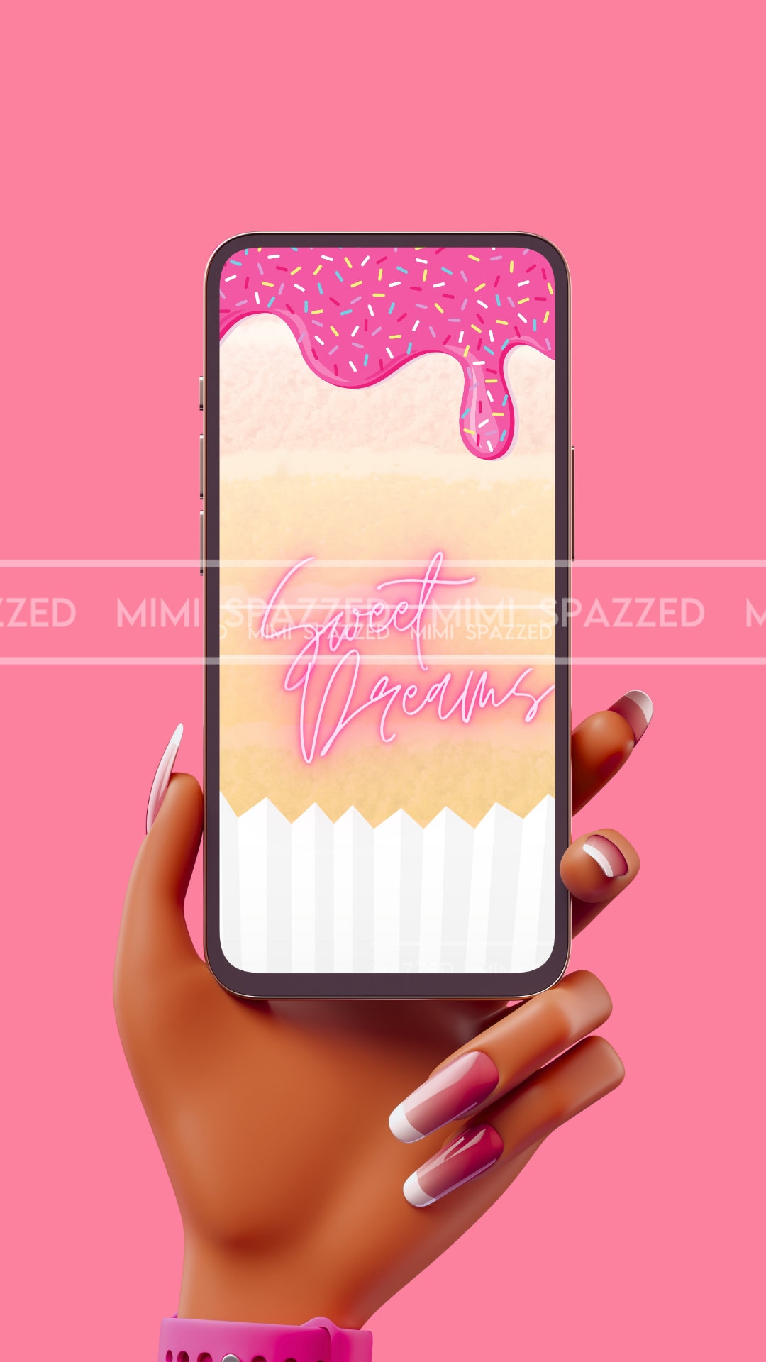 Pink Phone Wallpaper, Wallpapers for the Baddies. "sweet Dreams" - Etsy