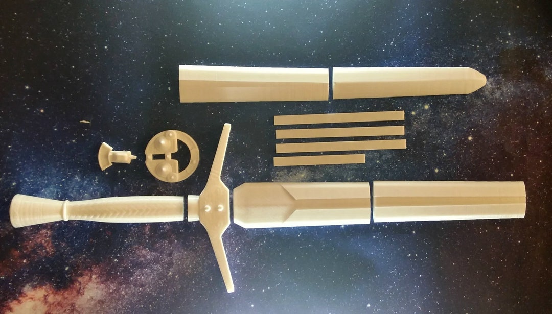The Witcher Sword 3d Printed Kit 1:1 Scale - Etsy