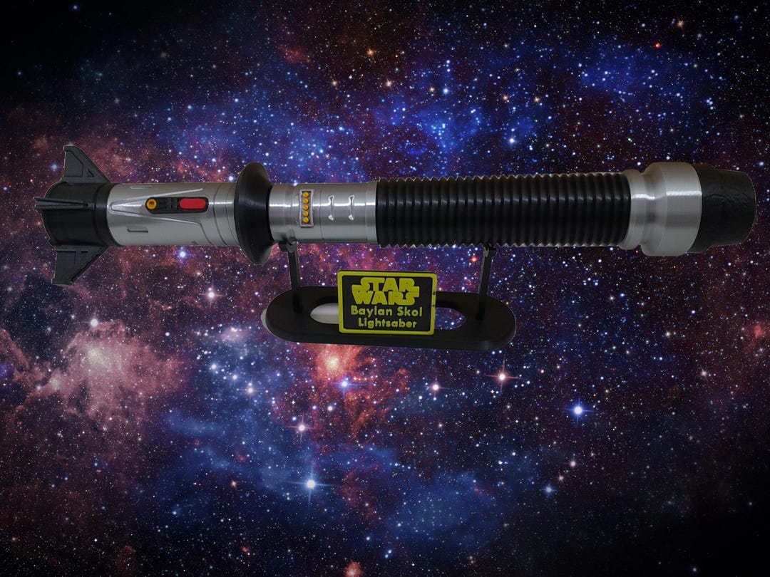 Baylan Skol Lightsaber Hilt & Stand Colour 3d Printed - Etsy