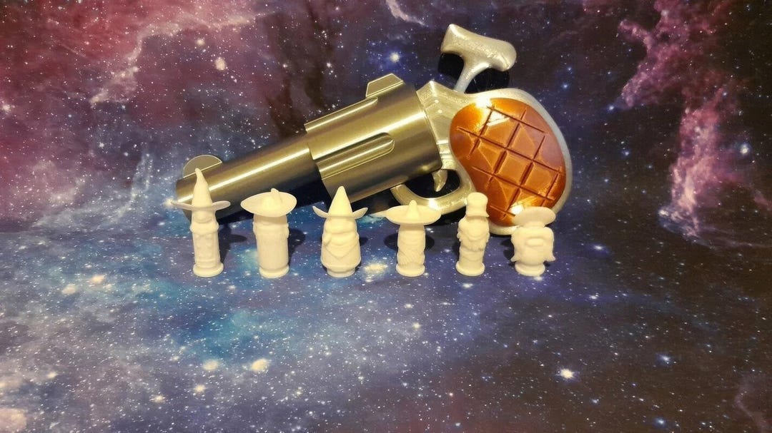 Toon Revolver & Bullets roger Rabbit Colour 3d Printed - Etsy