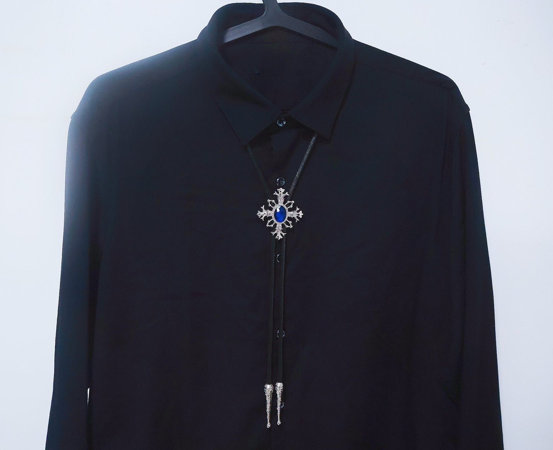 Gemstone Sapphire Cross Bolo Tie Unique Vintage Jewelry - Etsy