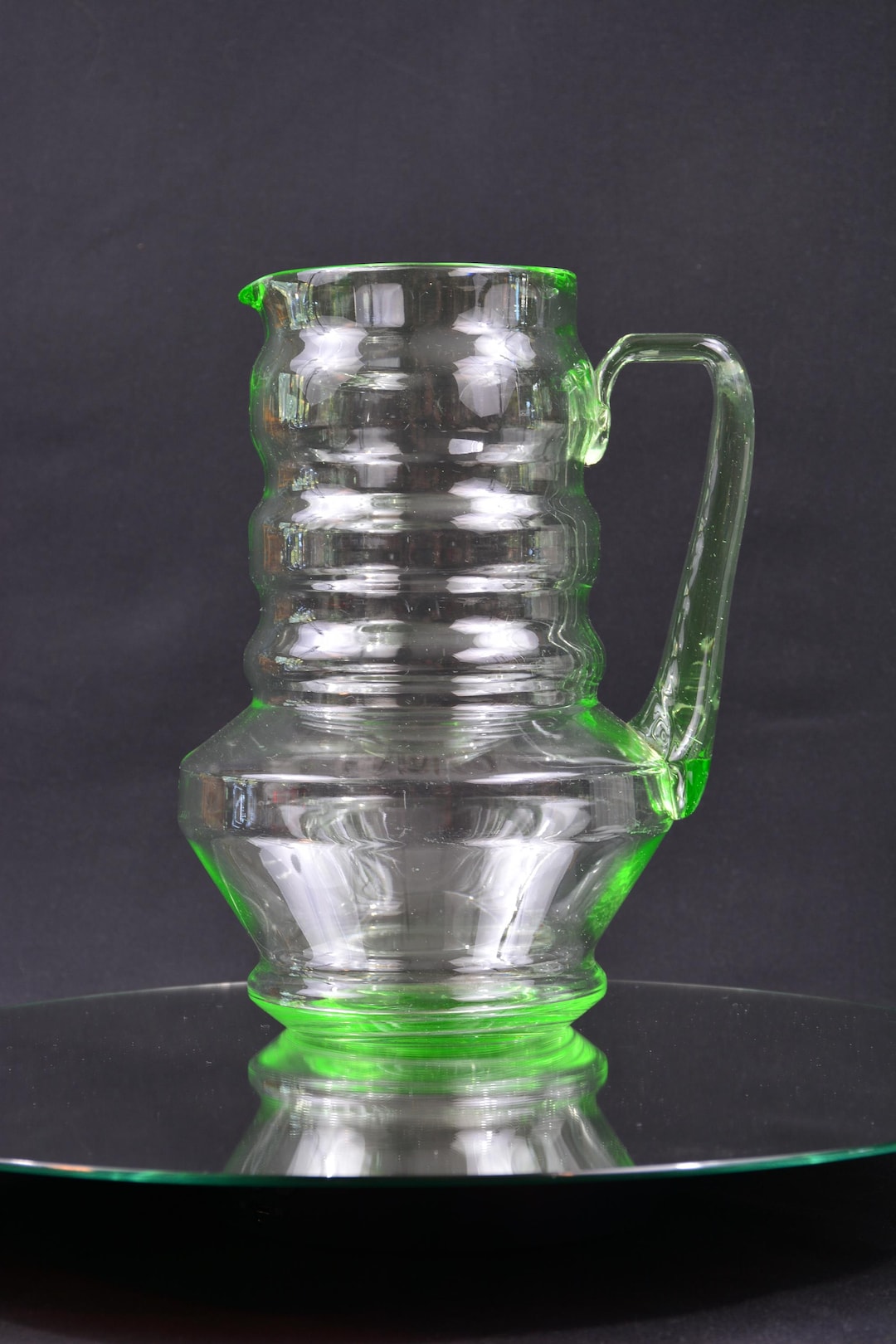 Very Rare Antique Dunbar Flint 1920's Uranium Vaseline Glass Pitcher - Etsy