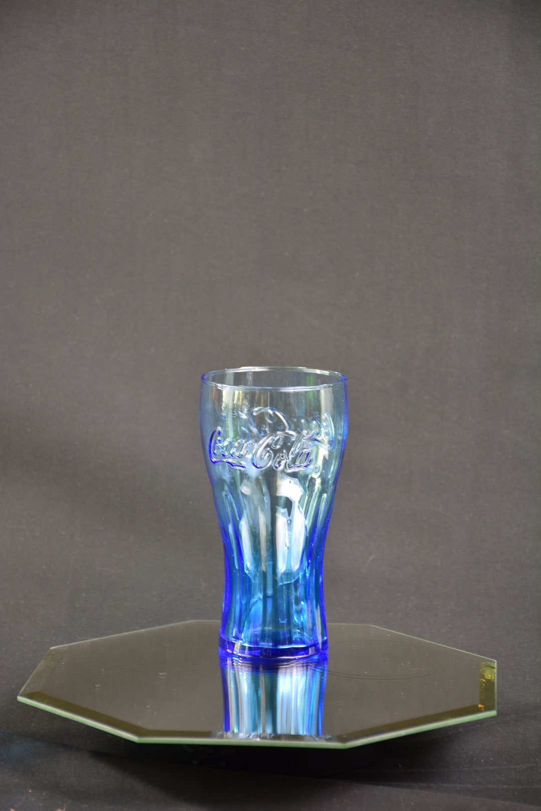Vintage Cobalt Blue Coca-cola Glasses - Etsy