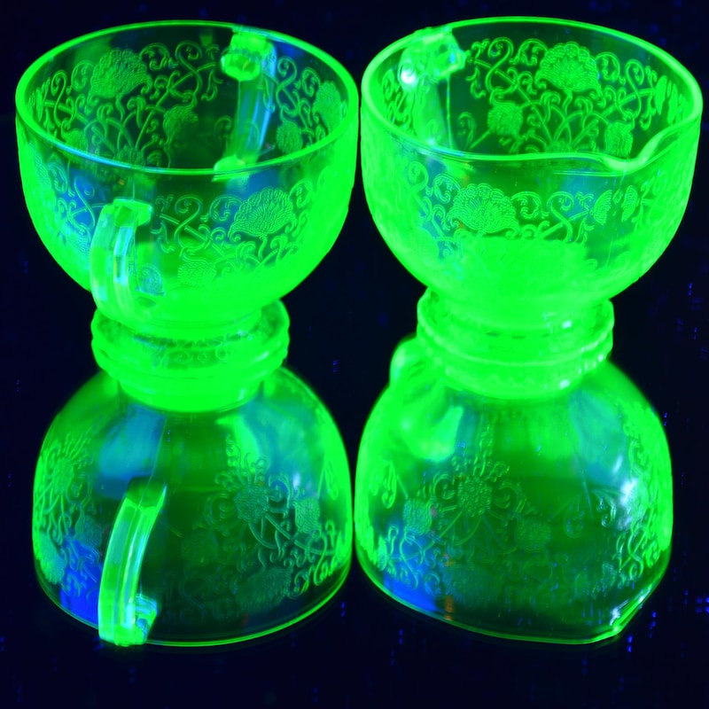 Rare Vaseline Glass - Etsy