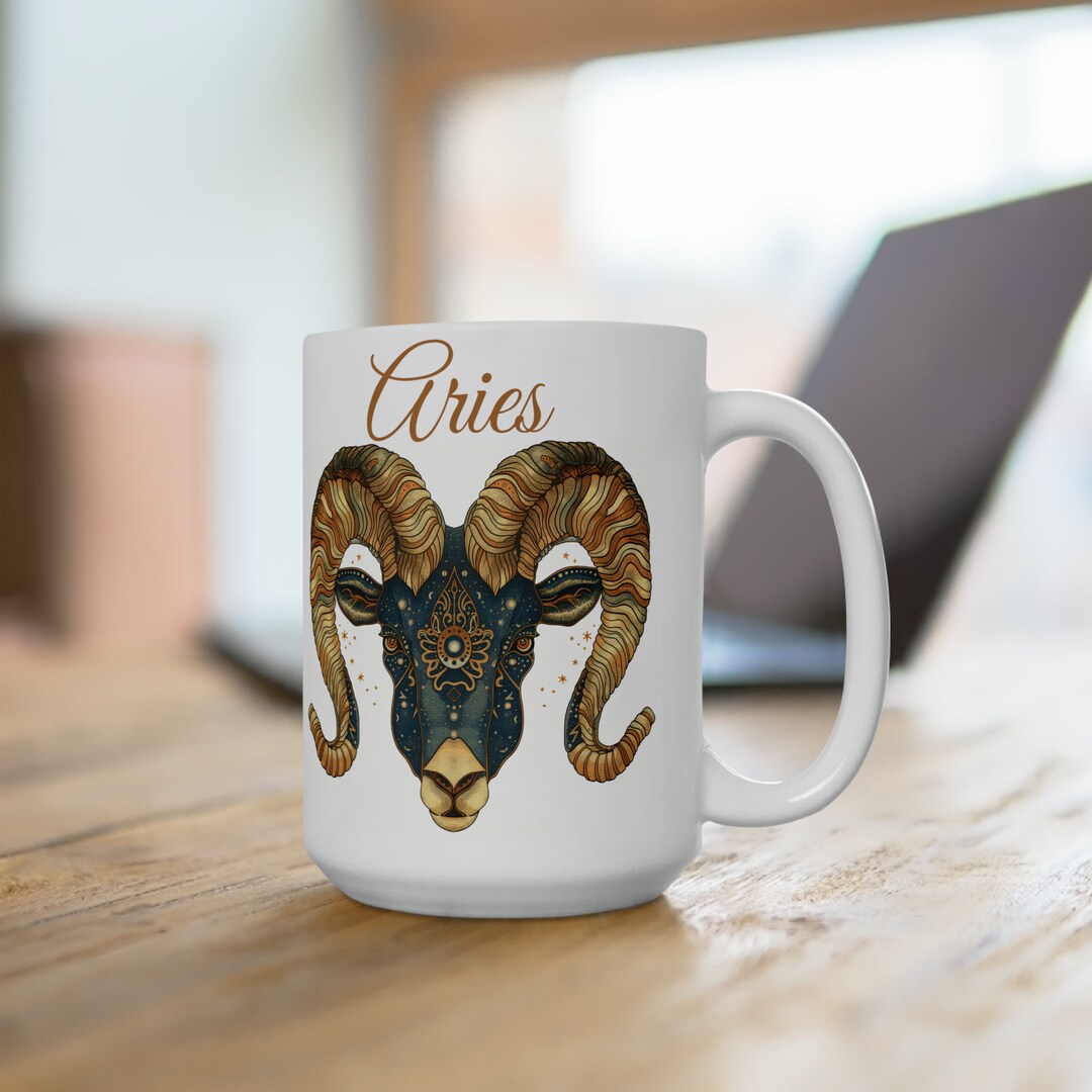 Aries Ceramic Mug 15oz, Aries Coffee Mug, Aries Coffee Cup, Aries ...