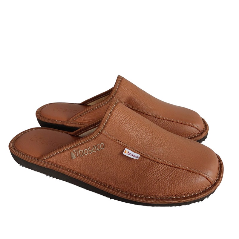 Leather Slippers - Etsy
