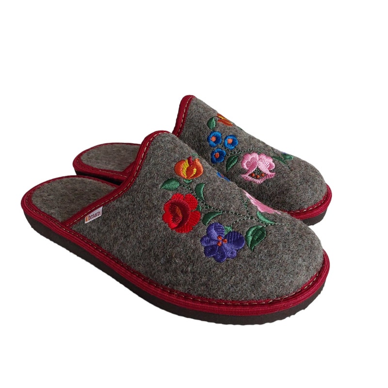 Embroidered Slippers - Etsy
