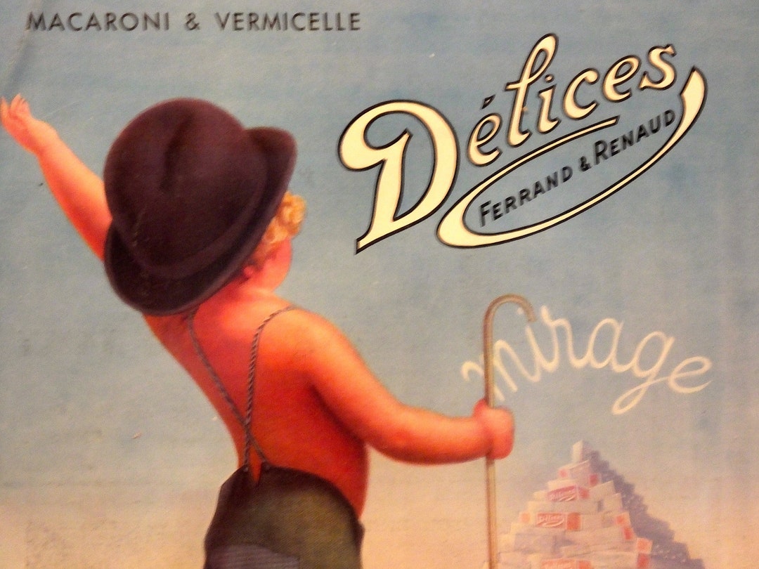 Original Advertising Poster for the DELICES Brand - Etsy