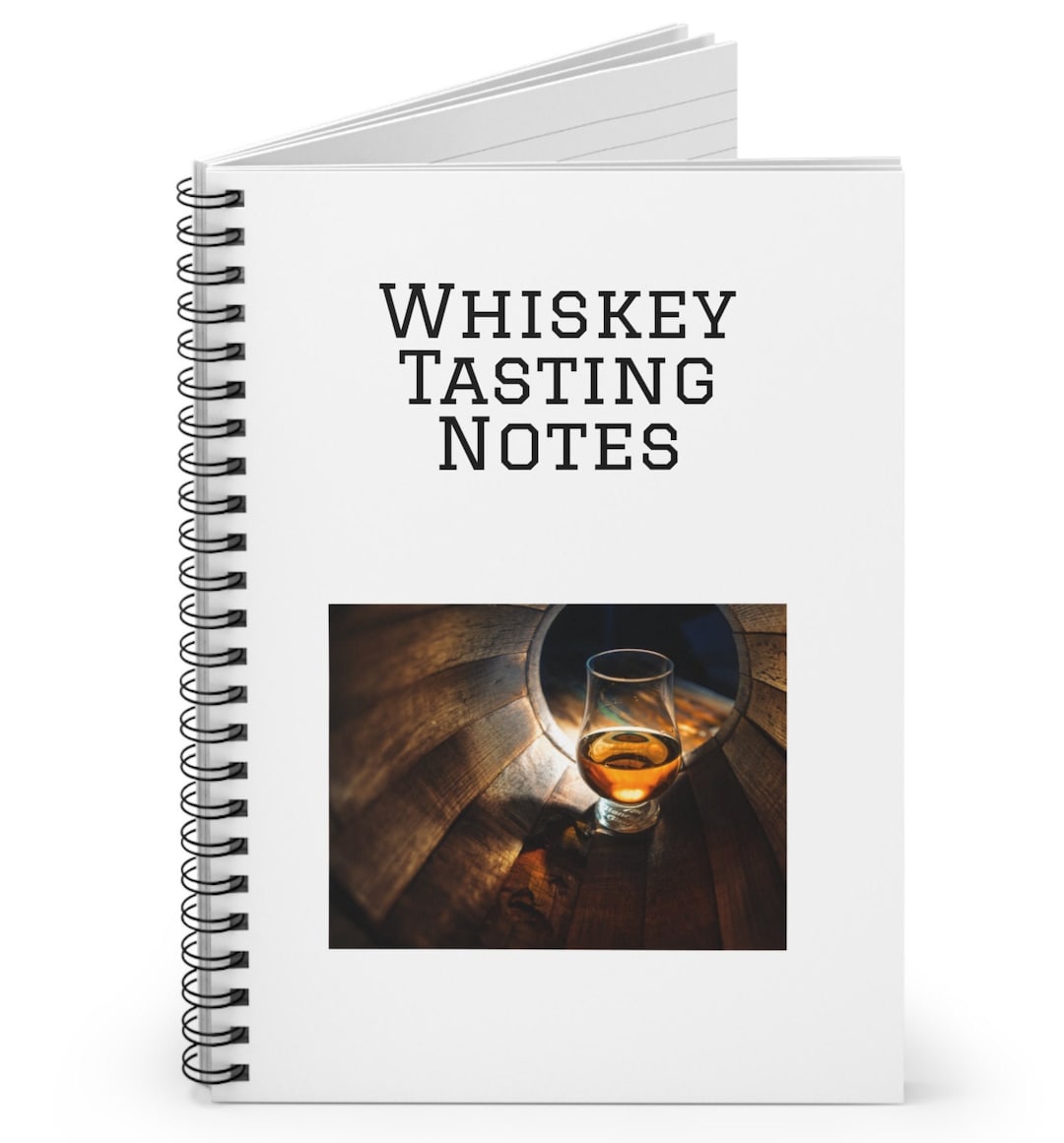 Whiskey Tasting Spiral Notebook - Ruled Line - Etsy