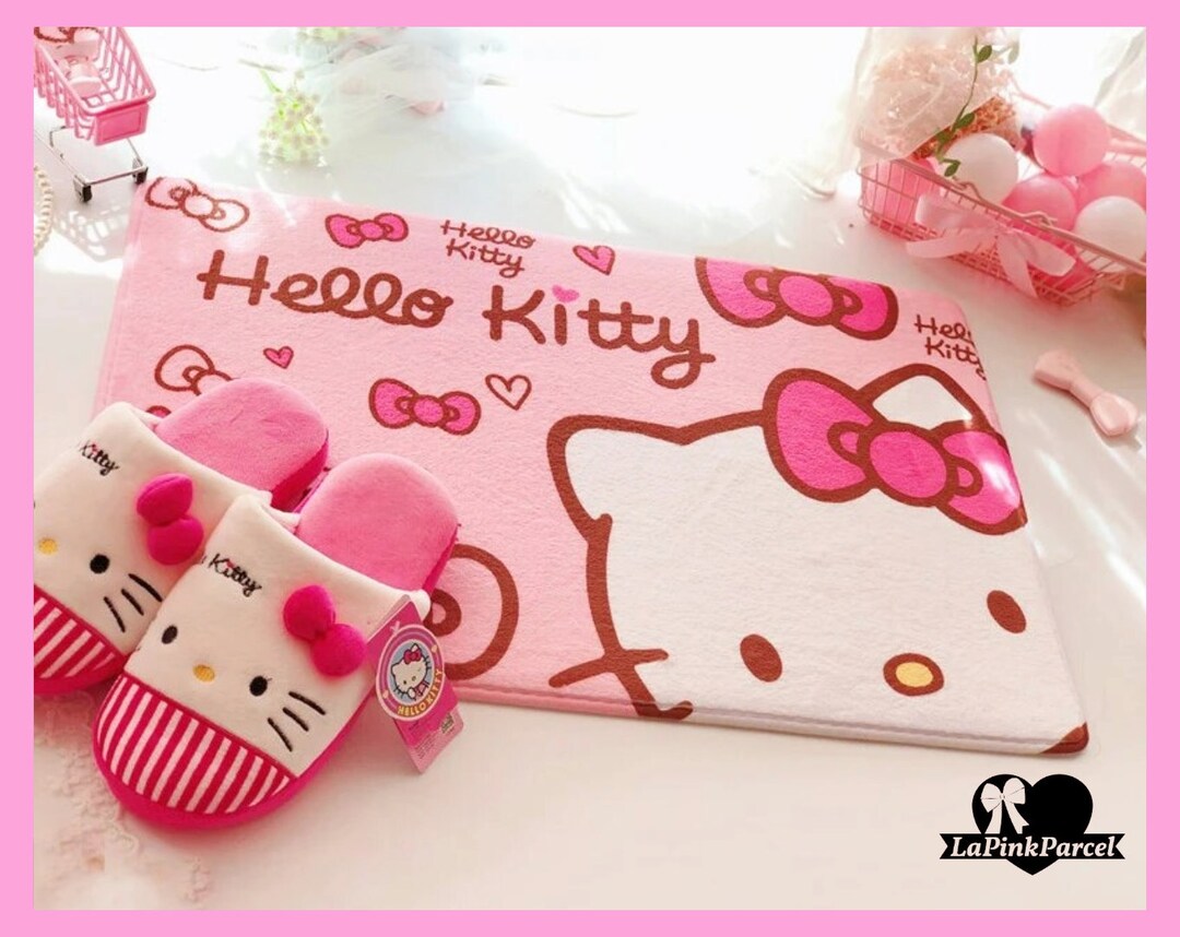 Hello Kitty Mat Cute Bedroom Decor, Sanrio Gift, Kawaii Gift, Cute ...