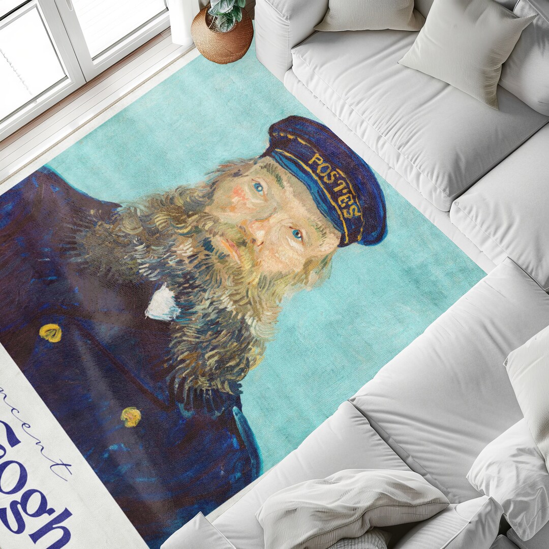 Vincent Van Gogh Area Mat, Retro Chic Rug, Preppy Room Decor, Custom ...