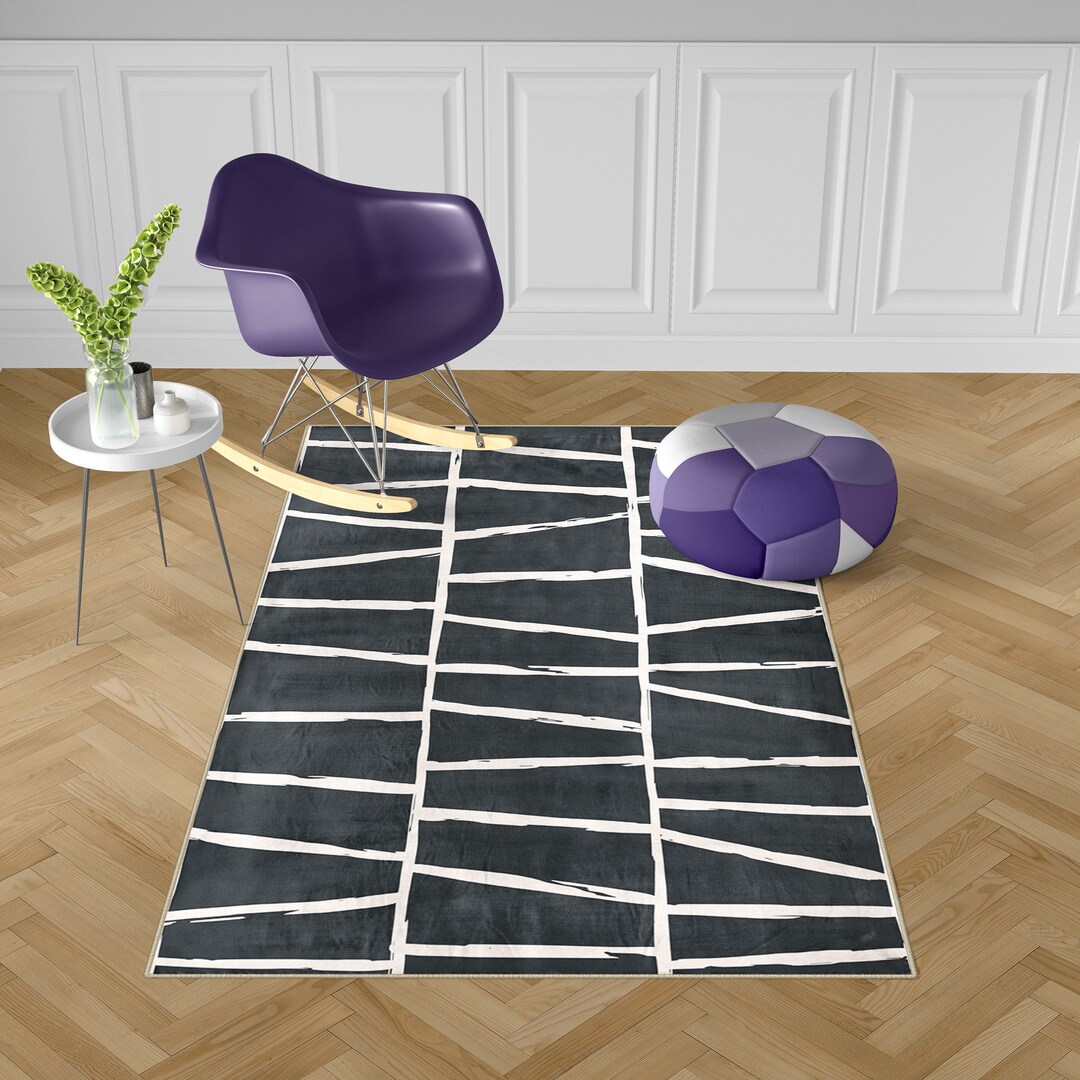 Mid Century Modern Abstract Rug, Modern Seamless Design, Abstract ...