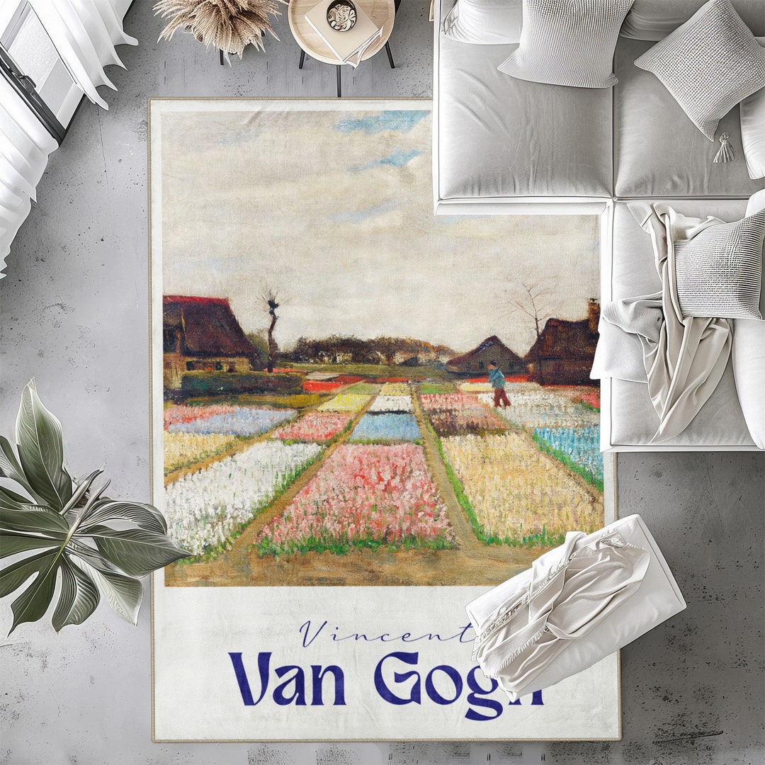 Vincent Van Gogh Contemporary Mat, Abstract Rug, Floor Accent Piece ...