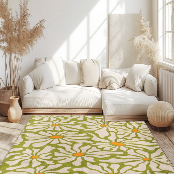 Mid Century Rug - Etsy