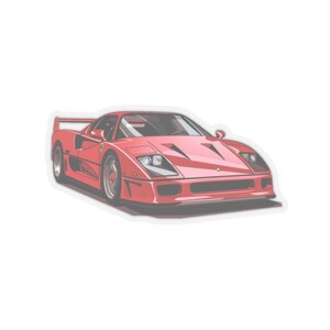 Ferrari F40 Inspired Custom Stickers - Etsy