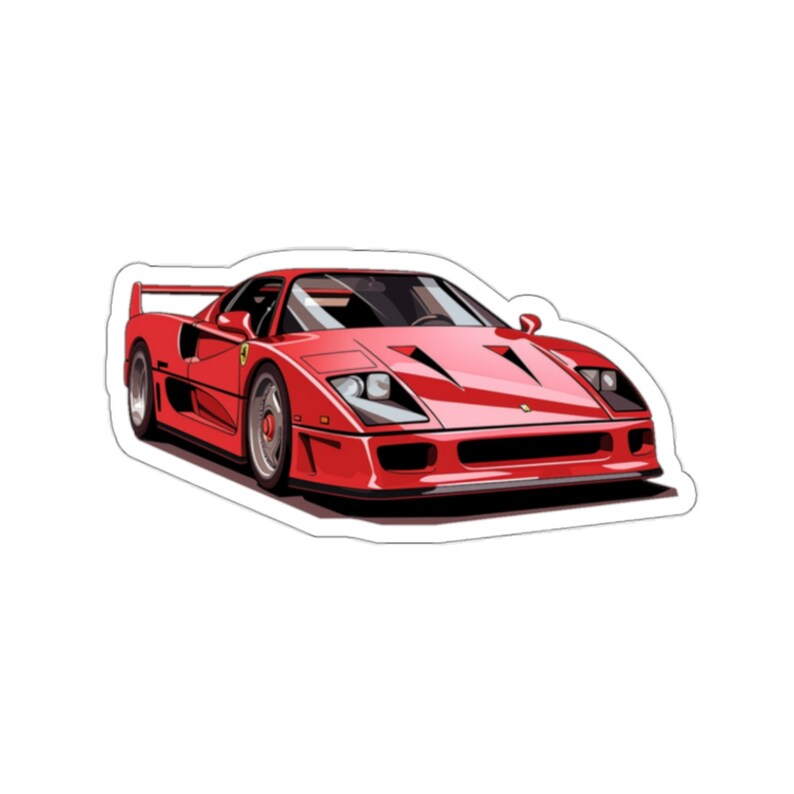 Ferrari F40 Inspired Custom Stickers - Etsy