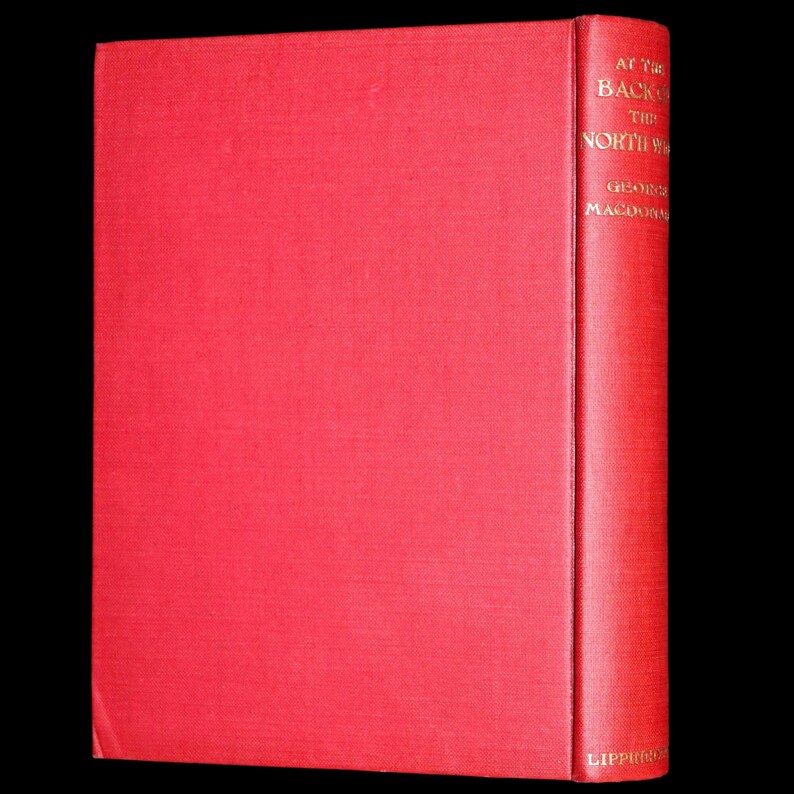 1909 Rare Book - at the Back of the North Wind Illustrated by Maria L ...
