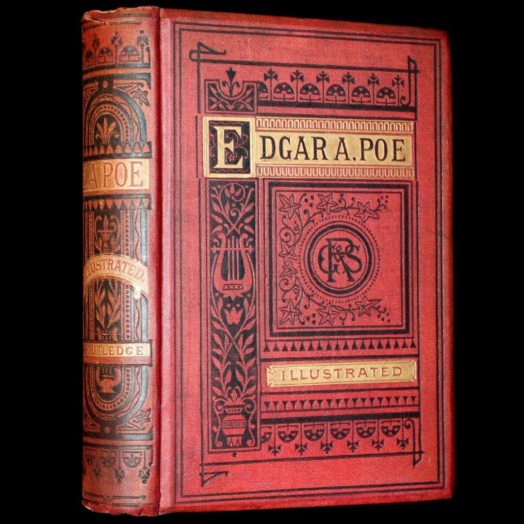 1875 Rare Victorian Edition Complete Poems by Edgar Allan POE the Raven ...