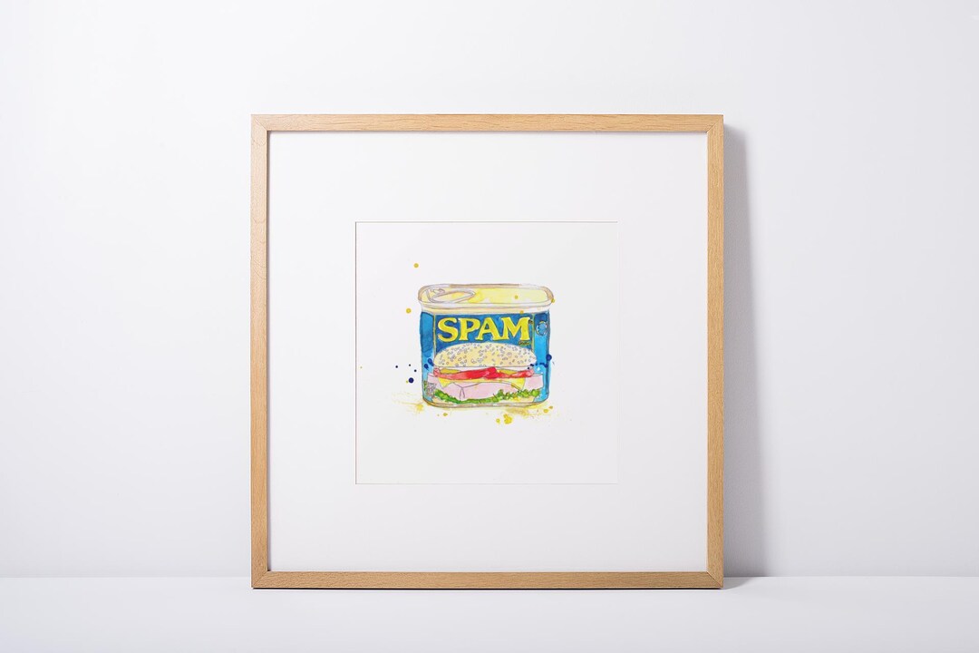 Art Print Spam Watercolour - Etsy