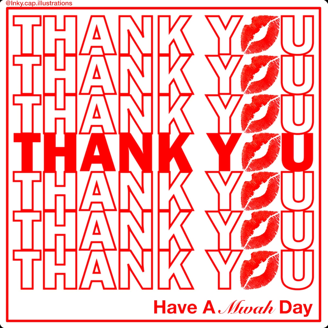 Thank You Sticker - Etsy